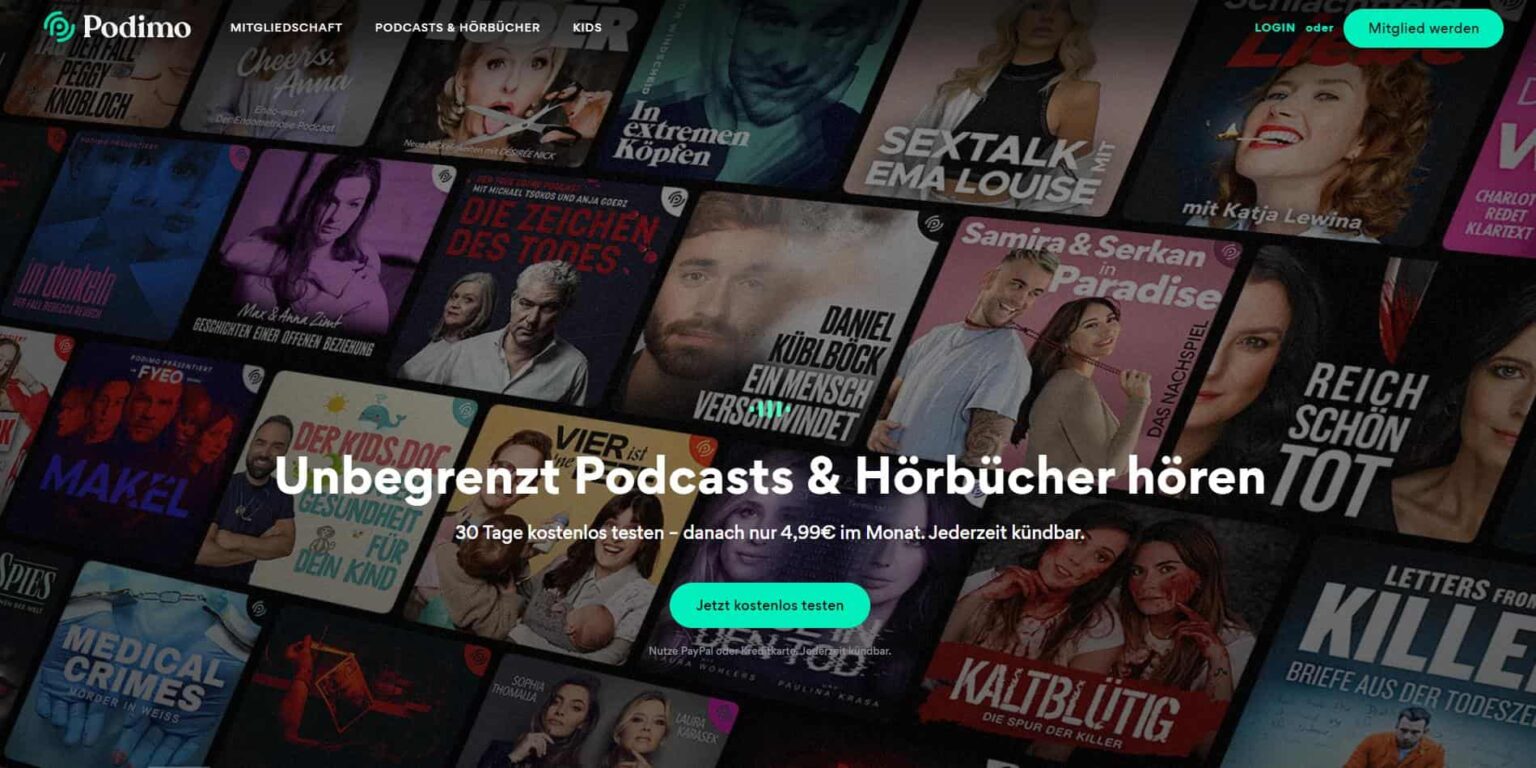 Podimo kostenlos! Jetzt 60 Tage unbegrenzt testen