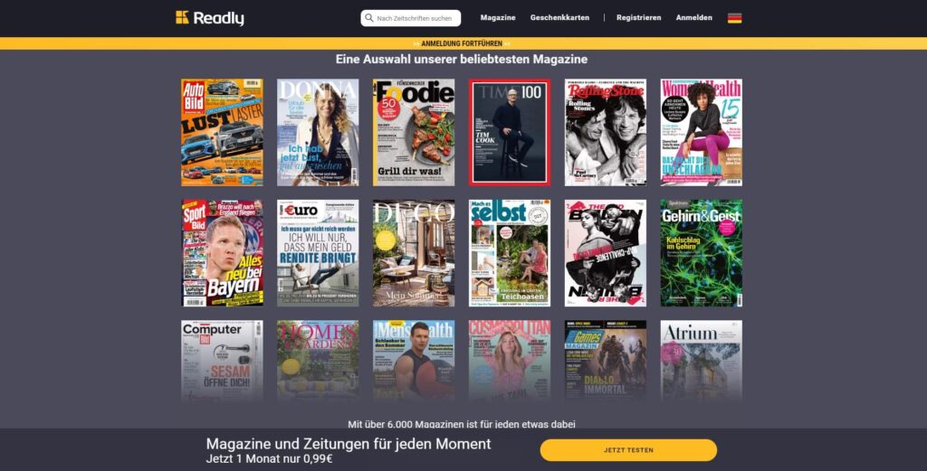 Readly - Alle Infos zum Zeitschriften-Anbieter
