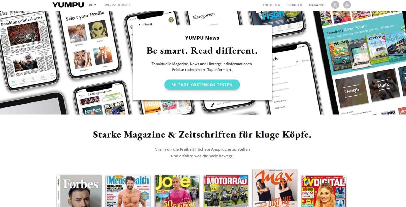 Yumpu - Alle Infos zum Streamingdienst für Zeitschriften