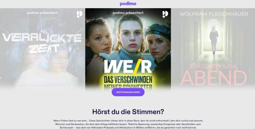 Podimo gratis! 60 Tage unbegrenzt testen